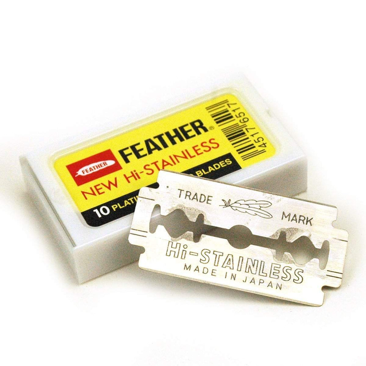 Feather Hi Stainless Platinum Double-Edge Safety Razor Blades — Grim Blades